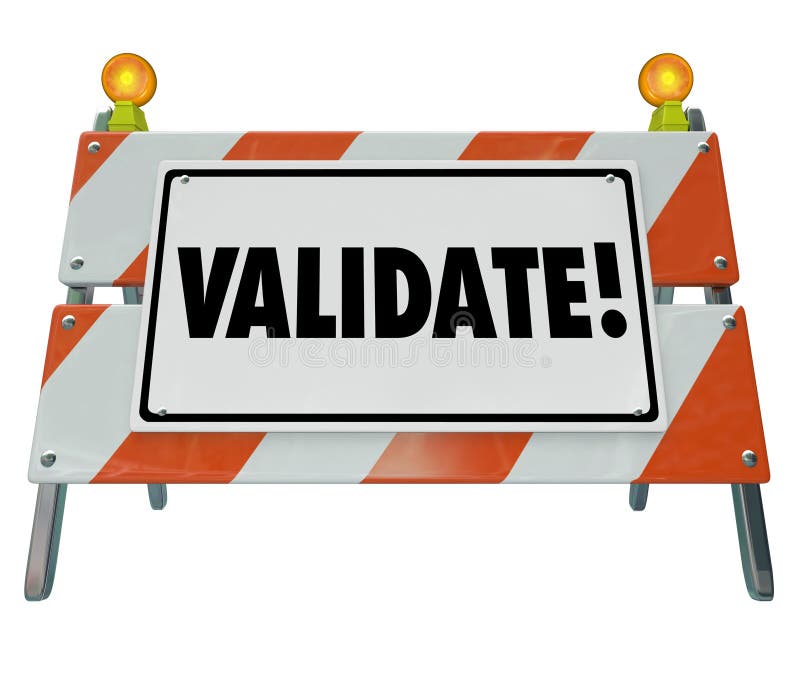 Validate Word Barricade Verify Truth Status Certify Results Stock ...