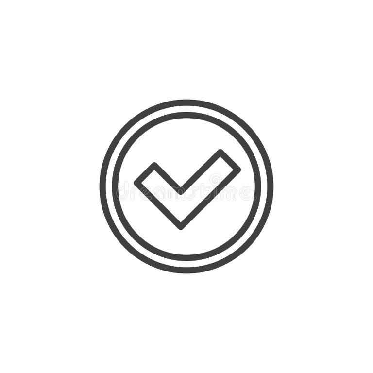 Validation Outline Stock Illustrations – 2,970 Validation Outline Stock ...