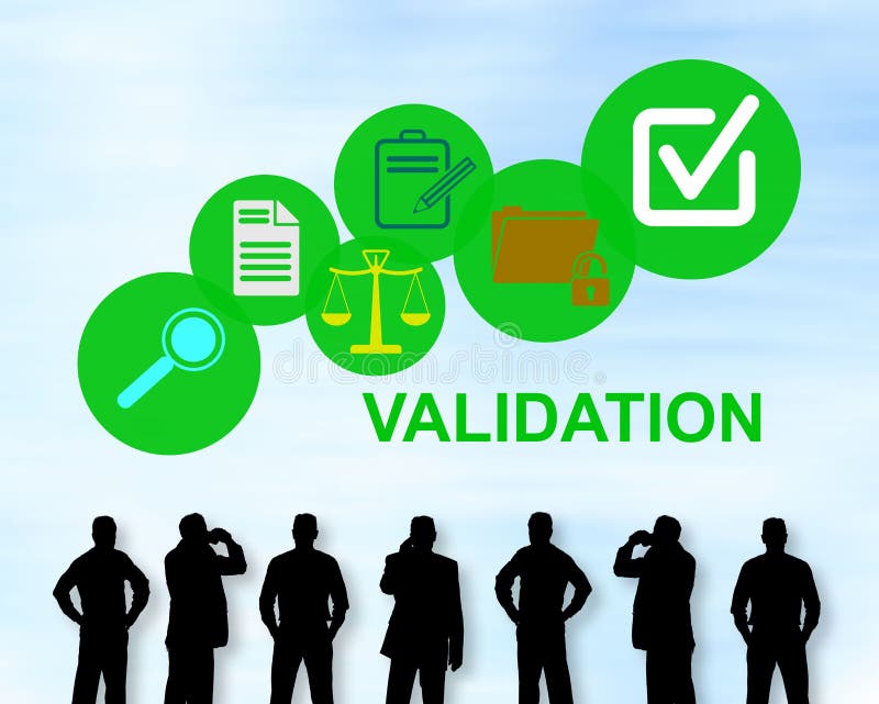 Validation Concept on a Wall Stock Image - Image of check, valid: 213712193