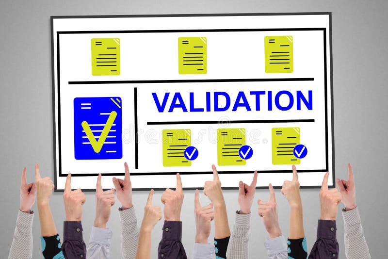 Validation Concept on a Whiteboard Stock Photo - Image of validate ...