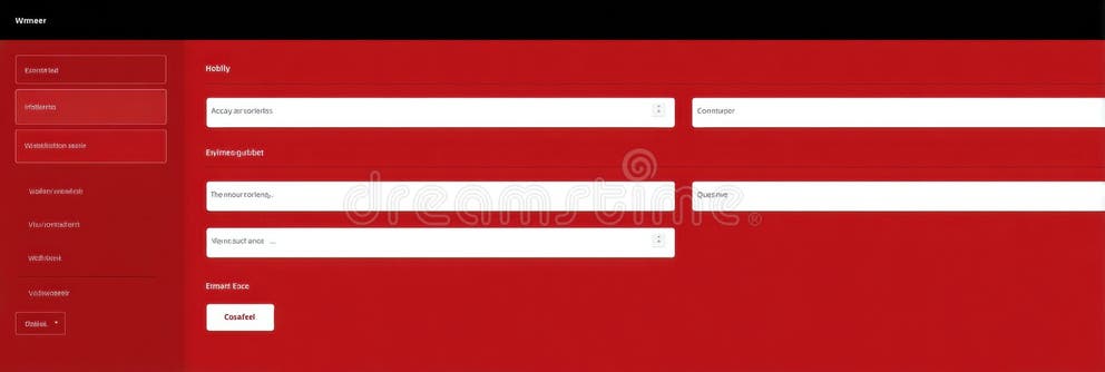 Validation Error Fields Obstructing Online Form Completion on User Interface Stock Photo - Image ...