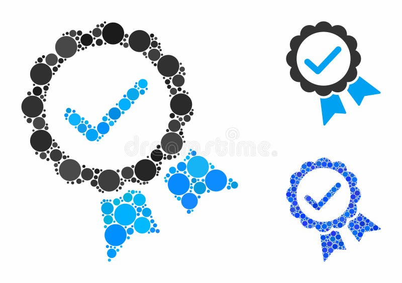 Validity Seal Composition Icon of Spheric Items Stock Vector ...