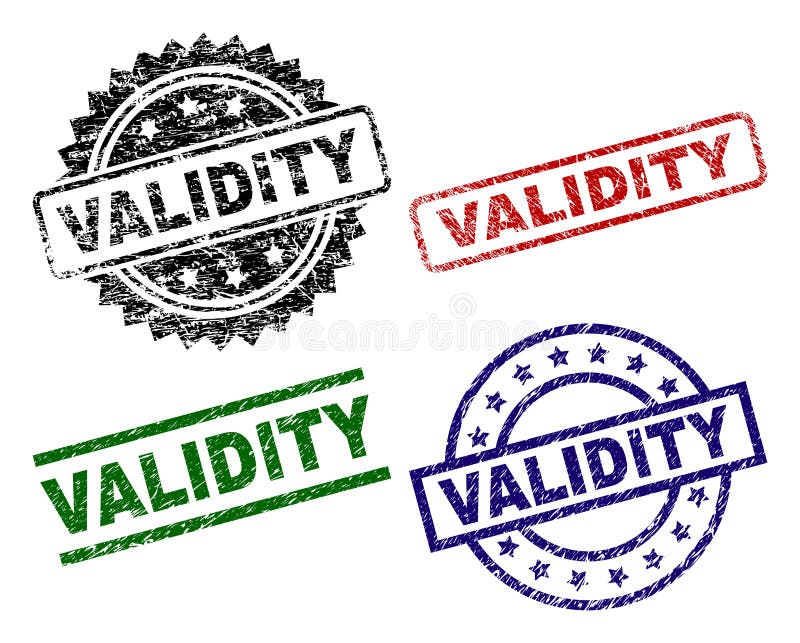 Grunge Textured VALIDITY Stamp Seals Stock Vector - Illustration of ...