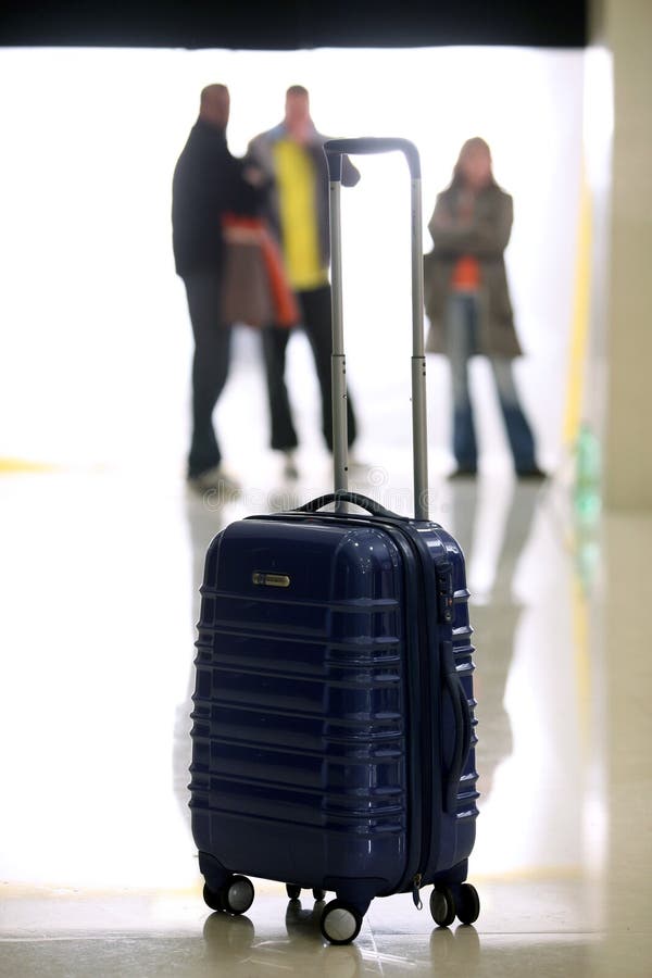 Valise photo stock. Image du bleu, arrivée, course, voyage - 13015770