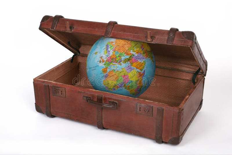 Valise de course image stock. Image du bagage, vieux - 28707737