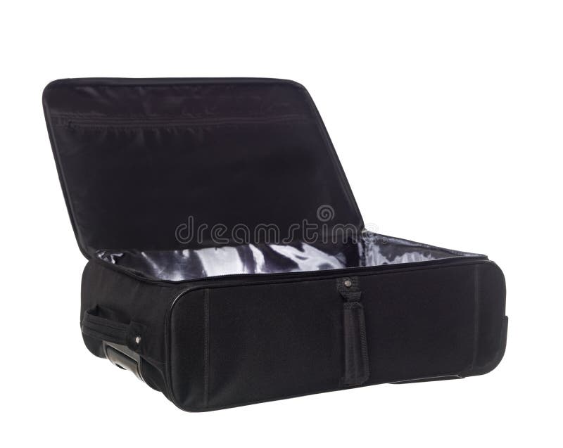 Valise ouverte image stock. Image du fond, vacances, blanc - 11414691