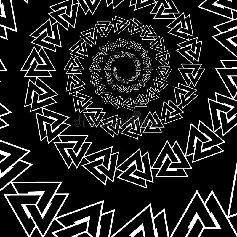 Valknut vector pattern, stock vector. Illustration of flat - 97684664