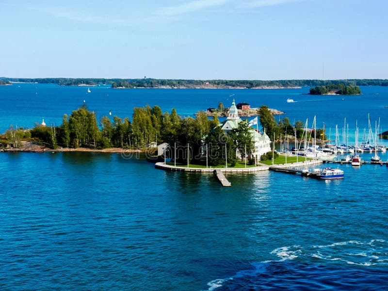 Valkosaari Island at Sunset. Helsinki, Finland. Stock Photo - Image of ...