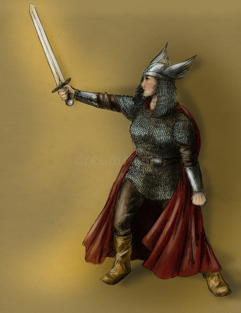 Valkyrie Sword Girl Stock Illustrations – 223 Valkyrie Sword Girl Stock ...