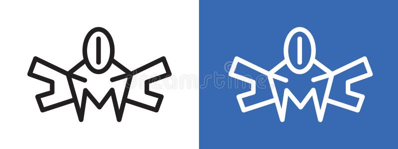 Valkyrie Logo Sign Set Vector Outline Stock Vector - Illustration of ...