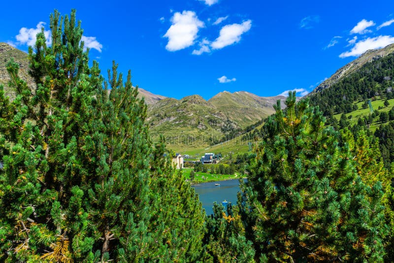 Vall De Nuria in the Catalan Pyrenees, Spain Stock Image - Image of ...