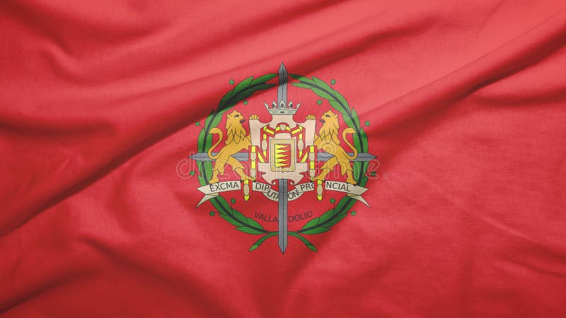 Valladolid Province of Spain Flag Stock Illustration - Illustration of ...