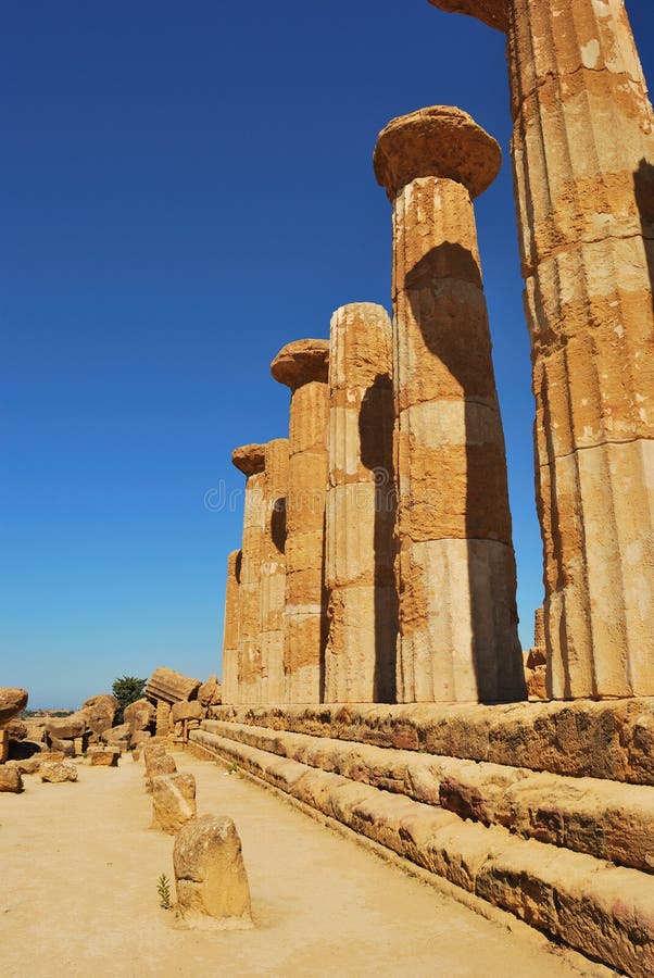 Valle dei templi stock image. Image of agrigento, history - 12681433