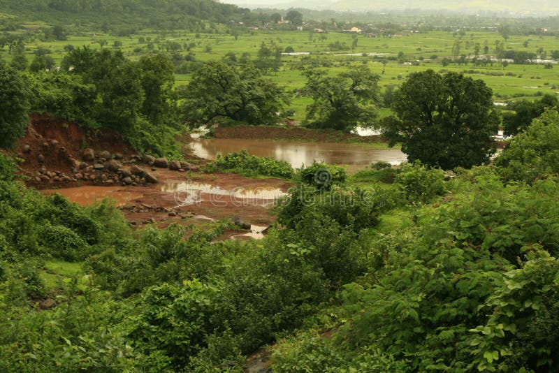 Valle inundado foto de archivo. Imagen de rural, inundaciones - 3033514