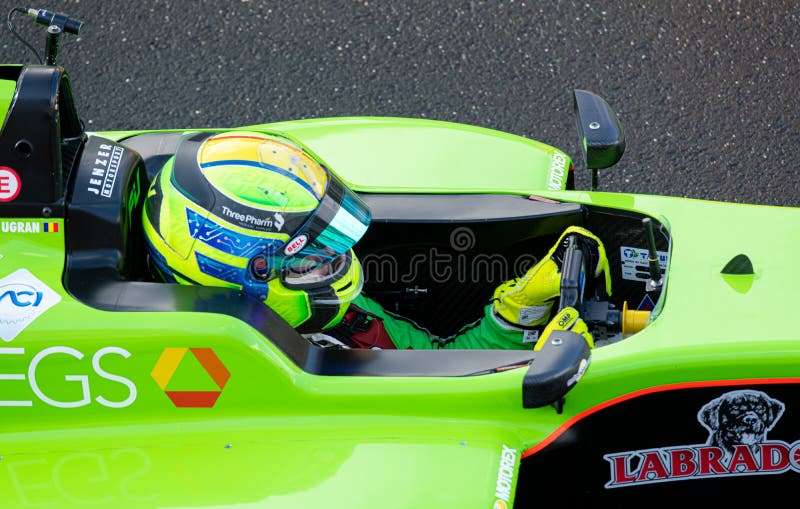 High Angle View of Racing Formula Car Driver Sit in Cockpit Editorial ...