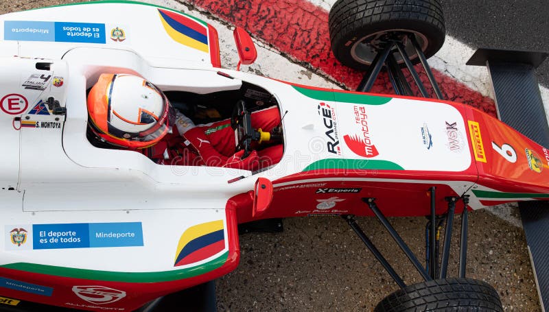 High Angle View of Racing Formula Car Driver Sit in Cockpit Editorial ...