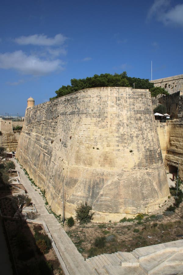 Valletta Ditch Public Garden, Malta Stock Photo - Image of italian ...