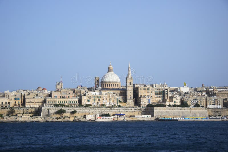 Valletta, El Capital De Malta Imagen de archivo - Imagen de valletta ...