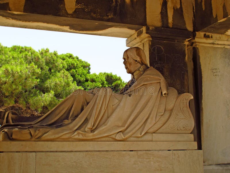 Valletta, Malta - 18 Jul 2011: the Monument in Valletta, Malta ...