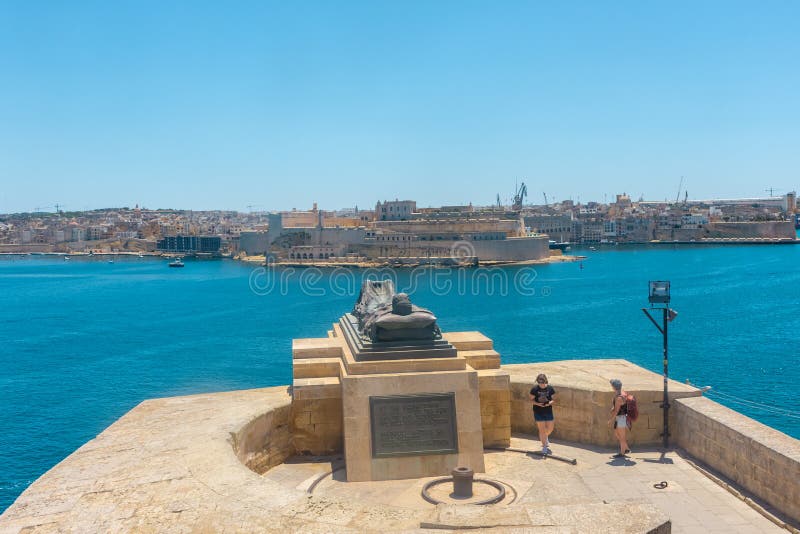Valletta, Malta, 22 May 2022: View from the Upper Gardens of Valletta ...