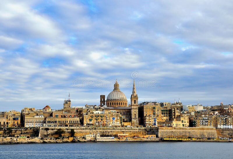 Valletta old town, Malta editorial stock image. Image of island - 76755799