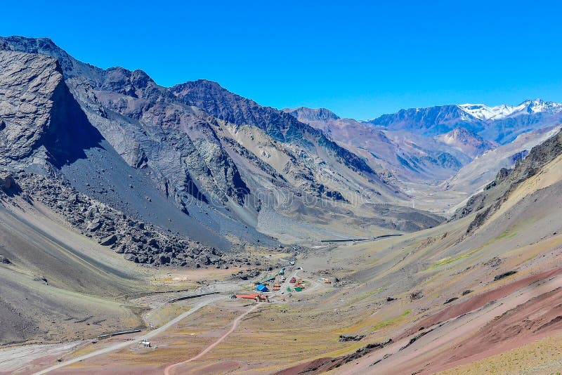 Valley in the Andes Around Mendoza, Argentina Stock Photo - Image of ...
