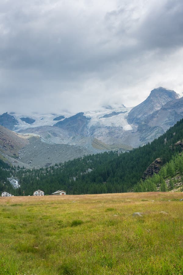 Valley of Ayes in Aosta Valley, Italy Stock Photo - Image of fresh ...