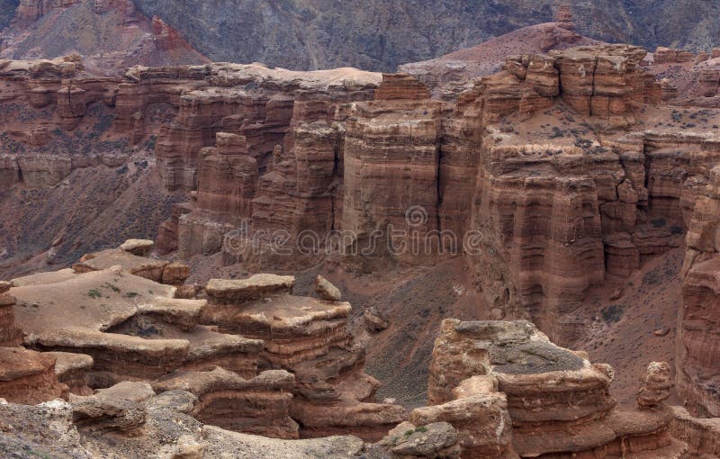 Charyn 20-3 stock photo. Image of scenic, rock, qazaqstan - 216803278