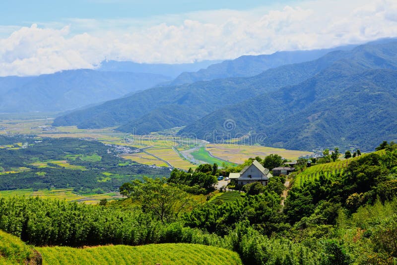 Valley and Central Mountain,Taiwan Stock Image - Image of natural ...