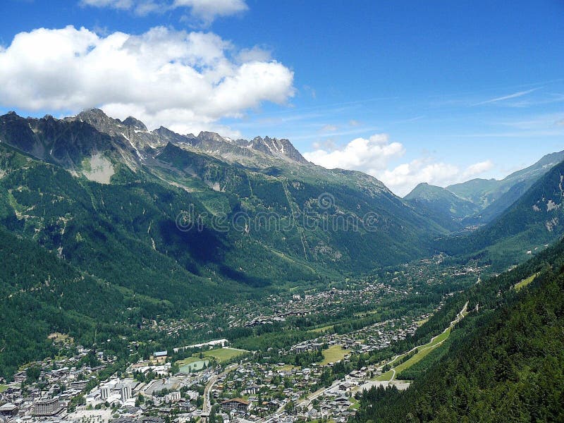 Valley chamonix stock photo. Image of france, ronhe, valley - 9435350
