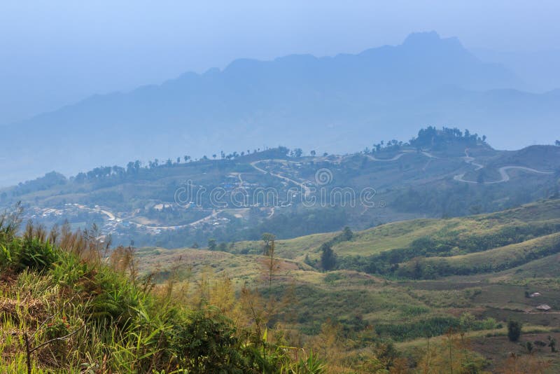 Valley city stock photo. Image of growing, hills, island - 58216502