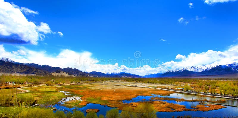 Valley of colours stock image. Image of blue, snow, colored - 24989425