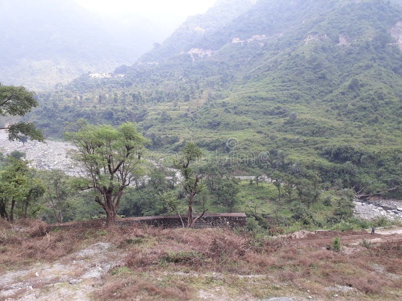 Valley with dry river stock image. Image of river, velly - 126681887