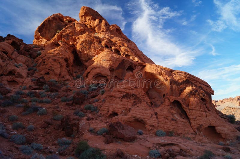 Cliffs in Valley of Fire stock image. Image of national - 38324229