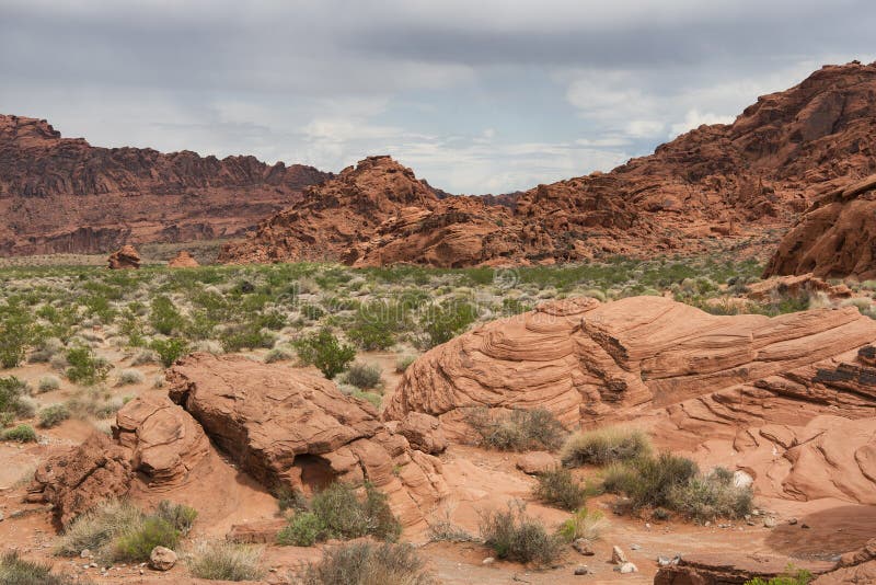 Valley of Fire Landscape in Moapa Valley Nevada Stock Image - Image of ...