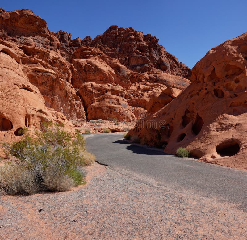 Valley of Fire Road (Nevada, USA) Stock Photo - Image of beautiful ...