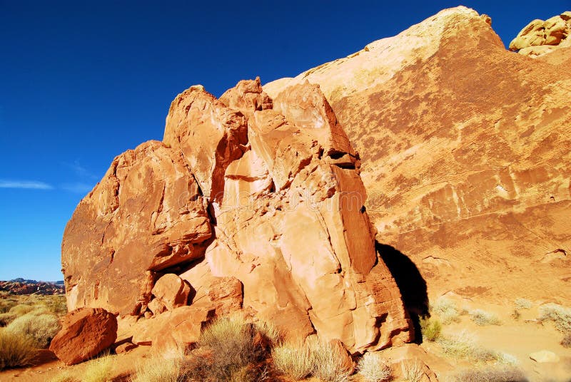 Valley of Fire Rock Formations Stock Image - Image of scenery, america ...