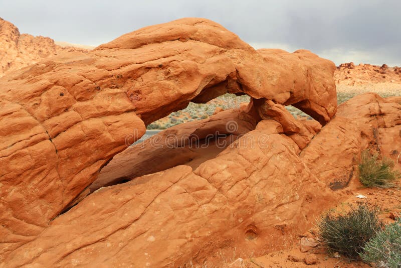 Kissing Snake Arch stock image. Image of beauty, nevada - 132579087