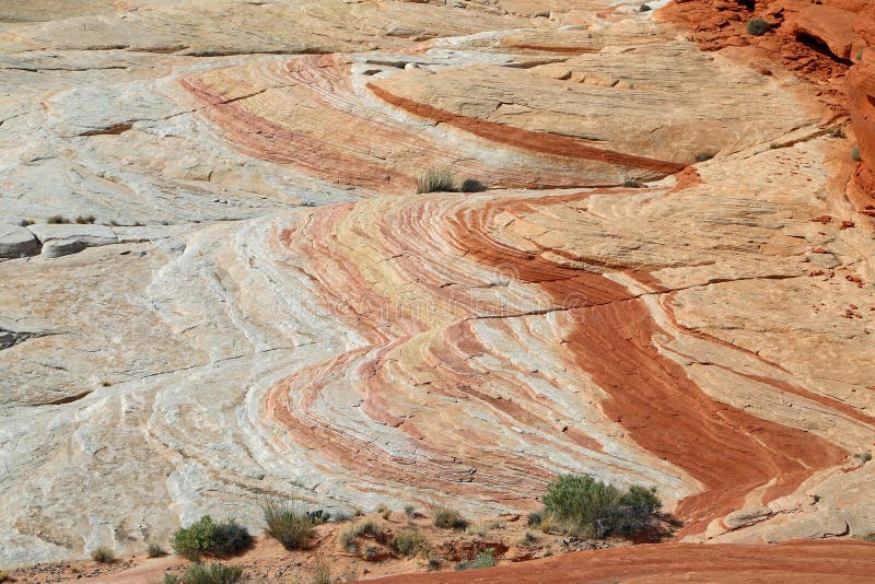 Sandstone with waves stock photo. Image of stripes, nevada - 135795820