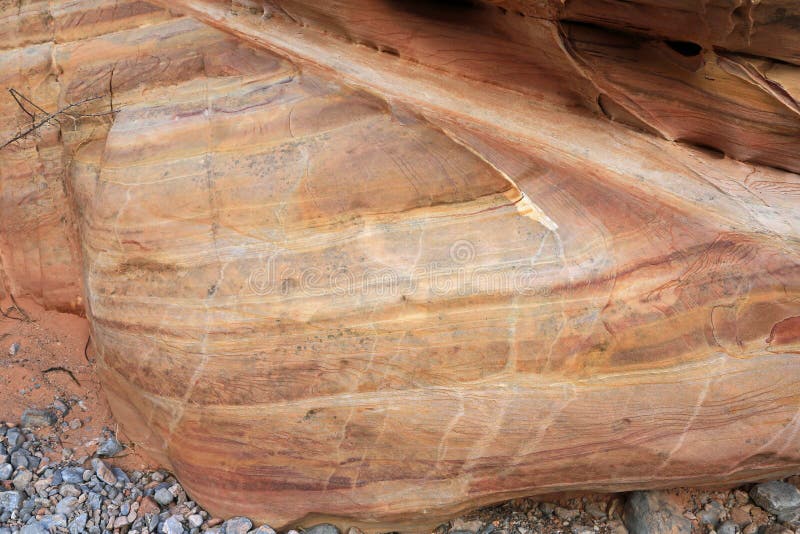 Striped rock stock photo. Image of nature, outdoor, eroded - 148073978