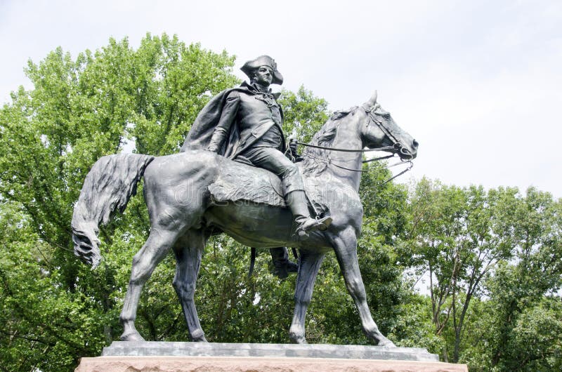 General Anthony Wayne Statue at Philadelphia Museum of Art Stock Photo ...