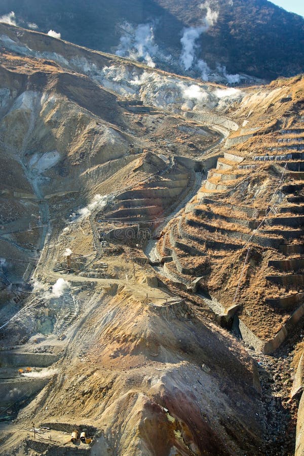 Valley of Geysers stock photo. Image of hakone, mineral - 78189002