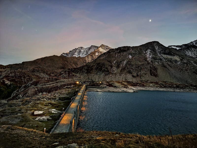 Dam of Lake Serru stock photo. Image of cloud, gran, river - 16281016
