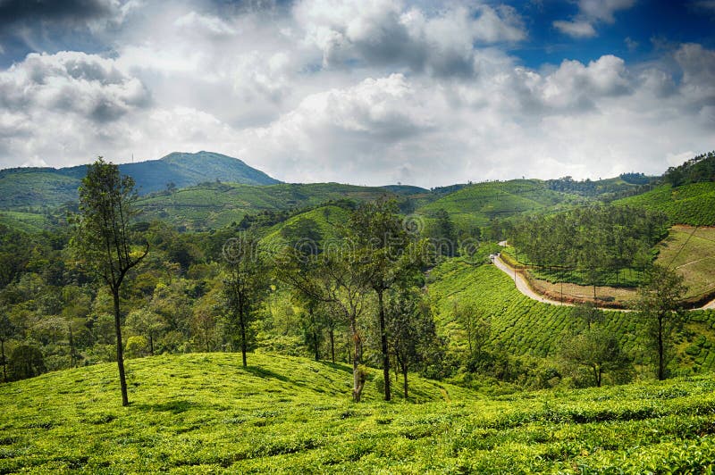 Beautiful Valley Hill View from a Top Station Stock Photo - Image of ...