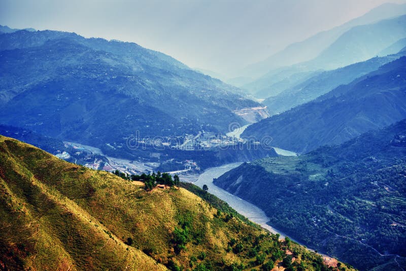 A Valley in kashmir. stock image. Image of beautiful - 72106881