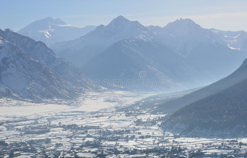 Valley Kuban stock photo. Image of ridge, rock, mountains - 33126230