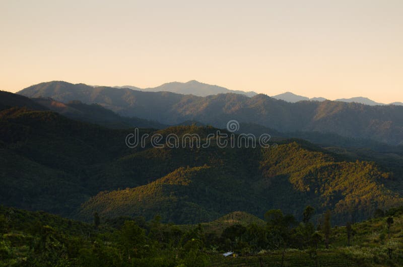 Valley with light stock photo. Image of hill, rural, chiangmai - 28209904