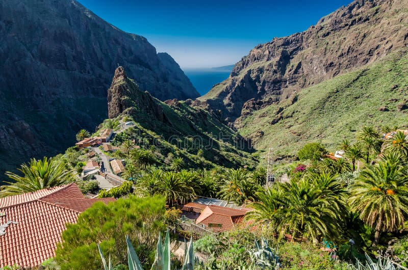 Valley of Masca stock photo. Image of park, teneriffa - 48845934