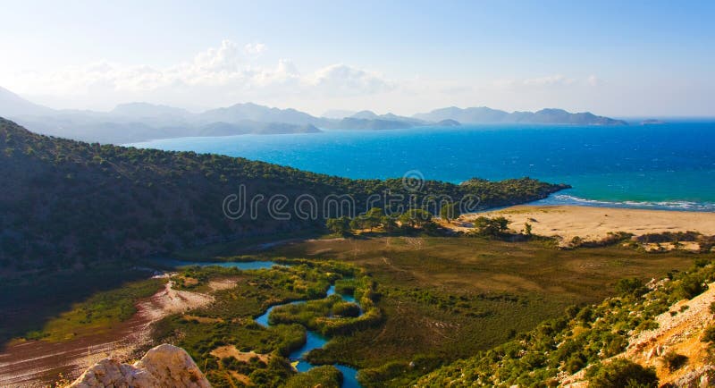 Valley, Mediterranean Sea, Turkey Stock Photo - Image of outdoors ...