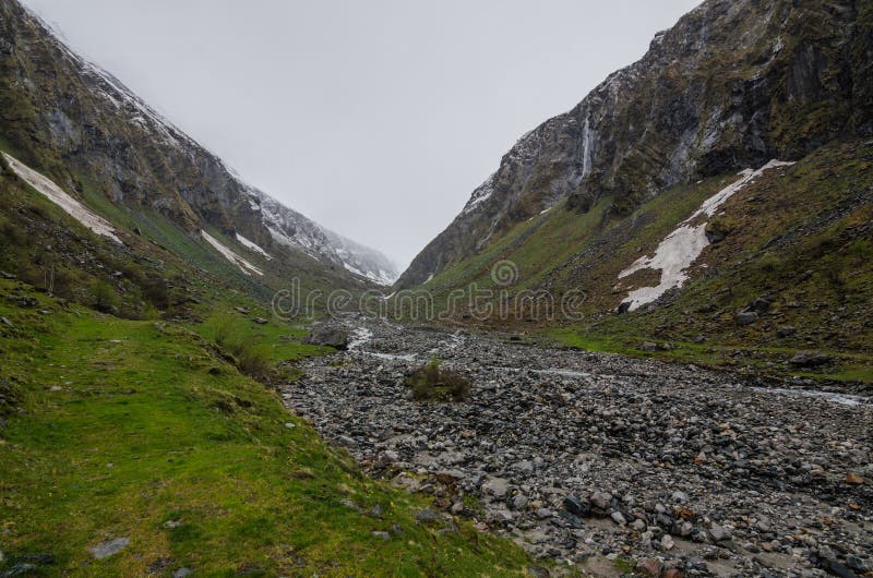 Wide Valley with Mountains Panorama Stock Photo - Image of heaven ...